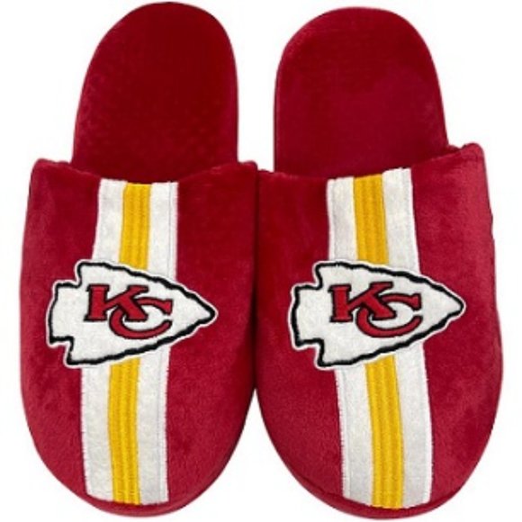 Foco | Shoes | Kansas City Chiefs Team Stripe Slippers Men Nfl | Poshmark
